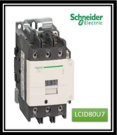 SCHNEIDER #LC1D80U7 MAG CONTACTOR AC-3 80A, 3P 240VAC | Lazada