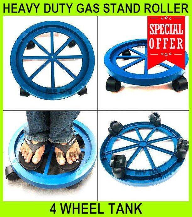 Heavy Duty Gas Stand Roller 4 Wheel Gas Tank Roller / Gas Stand Gas ...