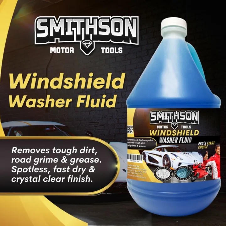Smithson Windshield Washer Liquid 1 Gallon Cuts Dirt and Grimes Safe ...