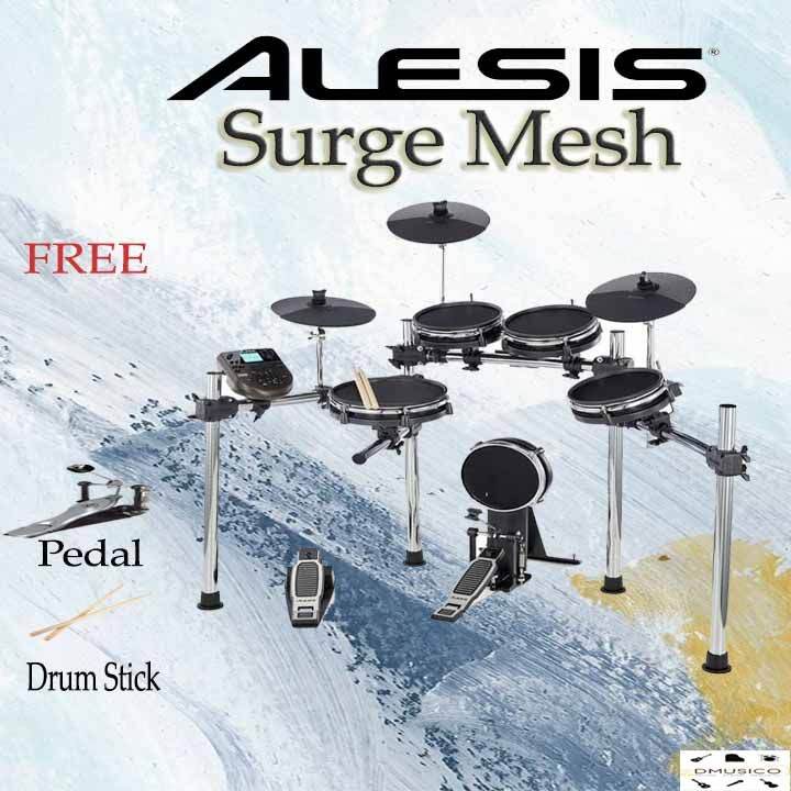Alesis Surge Mesh Kit 8-Piece Electronic Drum Kit with Mesh Heads | Lazada
