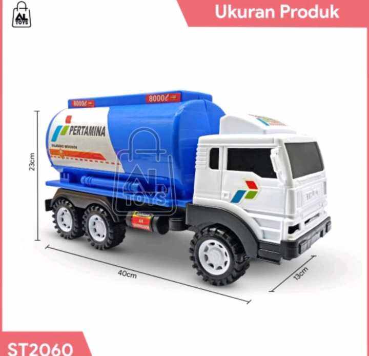 Mainan Mobil Truk Tangki Minyak Pertamina ST.2060 | Lazada Indonesia