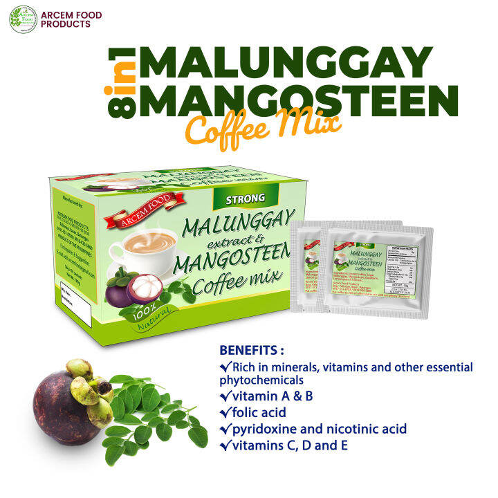 8 in 1 Malunggay Mangosteen Coffee Mix is a non-acidic, made from ...