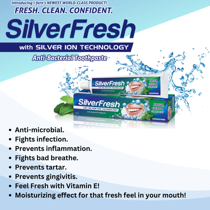 IFERN Silverfresh Whitening Toothpaste with Silver Ion Technology 100ml ...