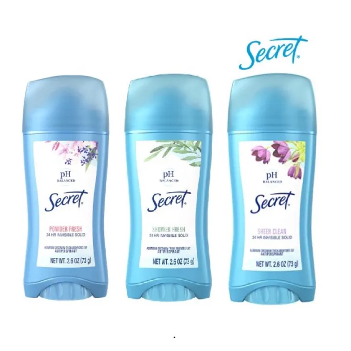 Secret pH Balanced 24hr Invisible Solid Antiperspirant/Deodorant 2.6 oz ...