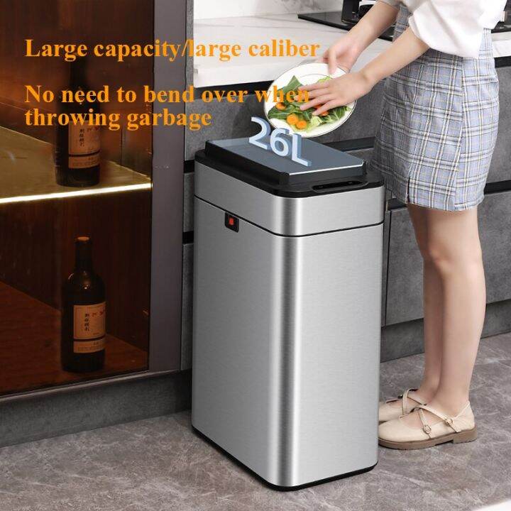 Intelligent Sensor Trash Can Automatically Pack Garbage Super Large ...
