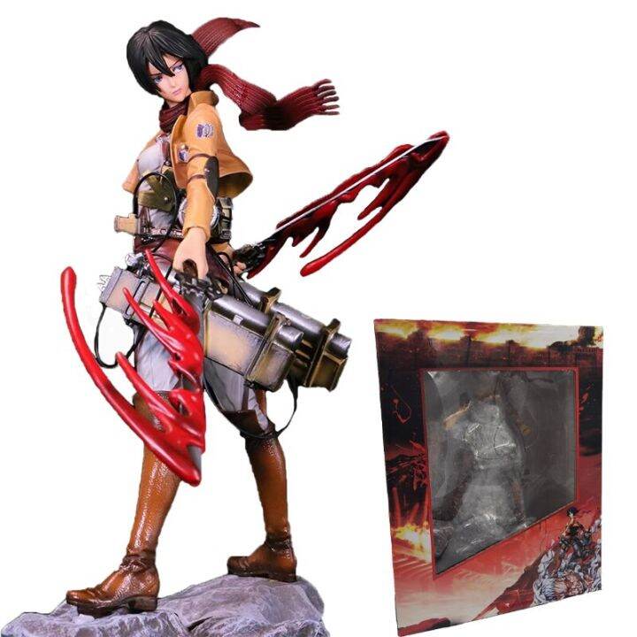 36Cm Mikasa Ackerman Attack On Titan Anime Figure Rival Shingeki No ...