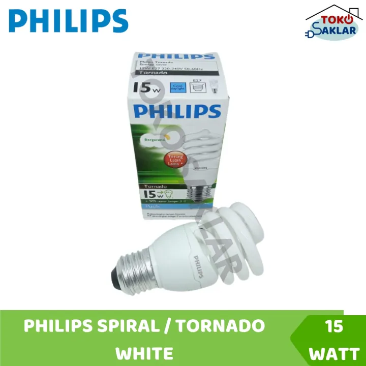 Lampu Philips Tornado Spiral 15watt Putih | Lazada Indonesia