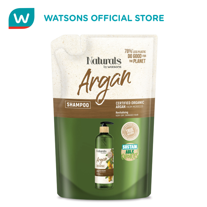 NATURALS BY WATSONS Argan Shampoo Refill 450ML | Lazada PH