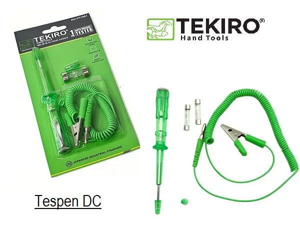 TEKIRO Tespen Test Pen Listrik DC Alat Tes Kelistrikan Dengan Kabel 6V ...