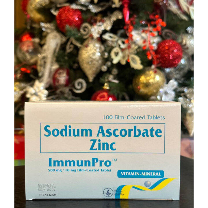 ImmunPro 1 box sealed 100 tablets (Sodium Ascorbate + Zinc) | Lazada PH