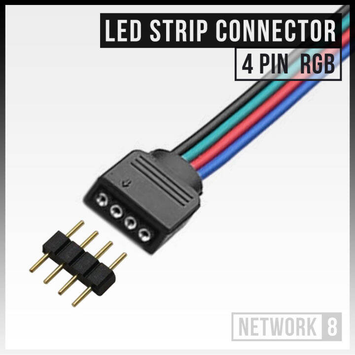 KONEKTOR LED STRIP 4 PIN SISIR KAKI SOCKET CONNECTOR RGB SOKET DENGAN ...