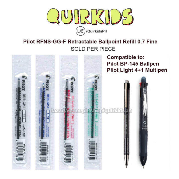 Pilot RFNS-GG-F Retractable Ballpoint Refill Fine 0.7 for BP 145 Light ...