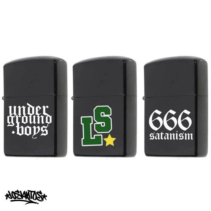 korek api hitam zipo losantos 3 variasi free sticker | Lazada Indonesia