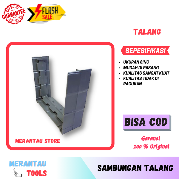 Sambungan Pipa Talang air Kotak PVC Tebal Sok Penyambung Saluran 8Inch ...