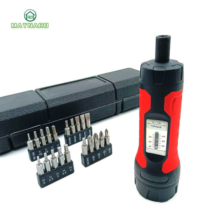 1/4" Drive Torque Screwdriver Wrench Set, 21-Piece 10 to 65 In.lb ...