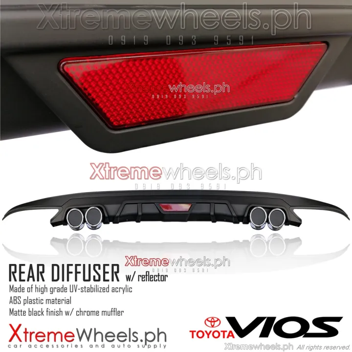 Toyota Vios 2019-2022 XLE E J G Variant 4th Gen Rear Bumper Lip ...