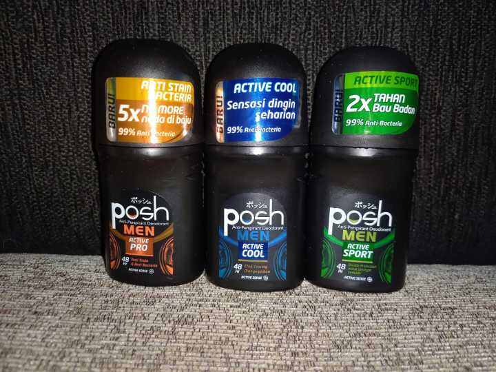 Posh Men deodorant roll on 50ml / active sense | Lazada Indonesia