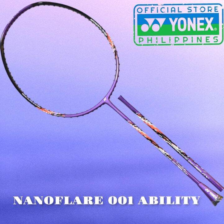 barko agad YONEX NANOFLARE 001 ABILITY Badminton Racquets Dark Purple | Lazada PH