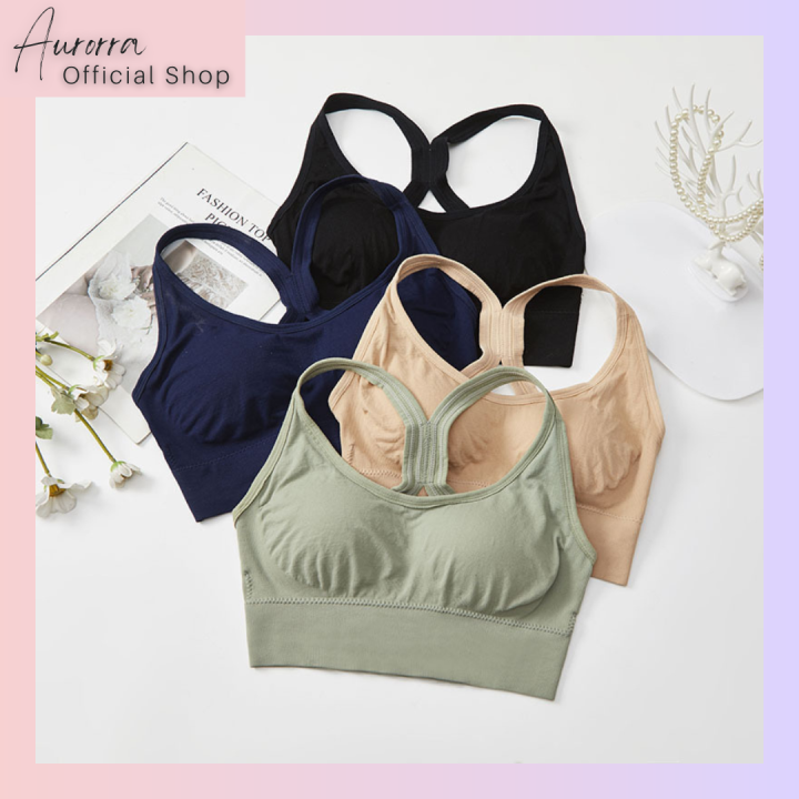 AURORRA SPORT BRA WANITA - BRA GYM SPORT - PUSH UP BRA - SPORT BRA ...