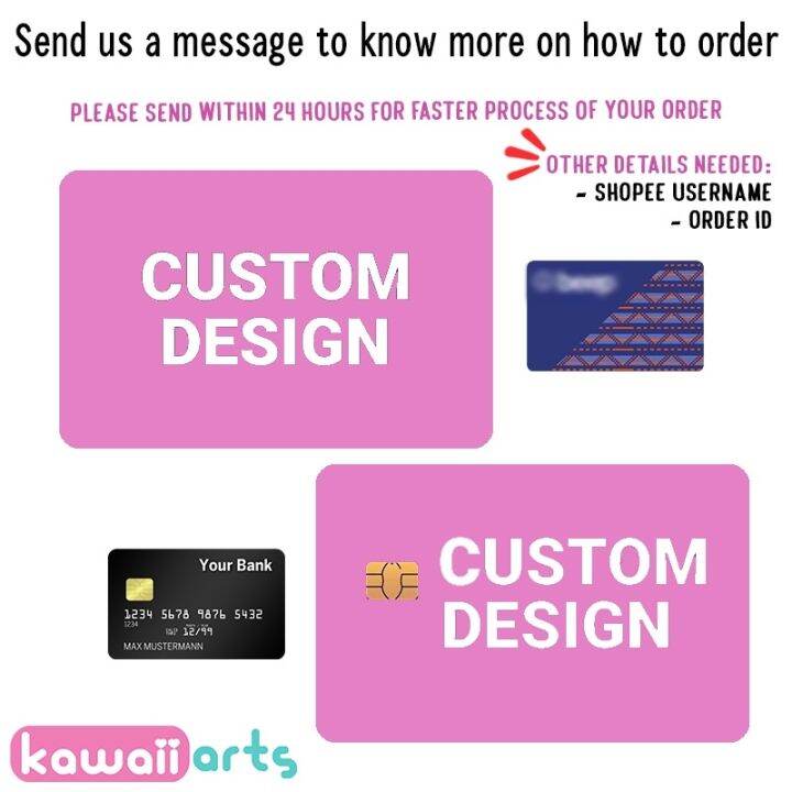 CUSTOM / PERSONAL - CARD SKIN ( ATM BANK LOYALTY ) | Lazada PH