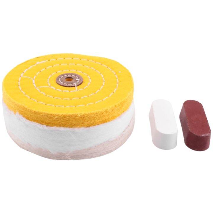 5Pcs Buffing Polishing Wheels for Bench Grinder with Polishing ...