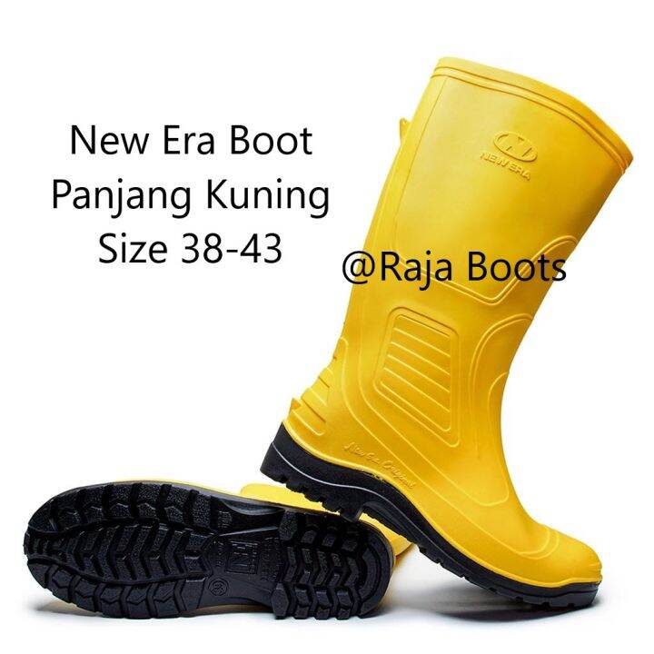 Sepatu Boot New Era Panjang Kuning | Lazada Indonesia