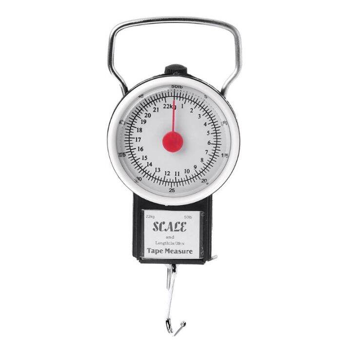 Portable Fishing Scale 50Lb/22Kg With Tape Measure Hanging Hook Scale ...
