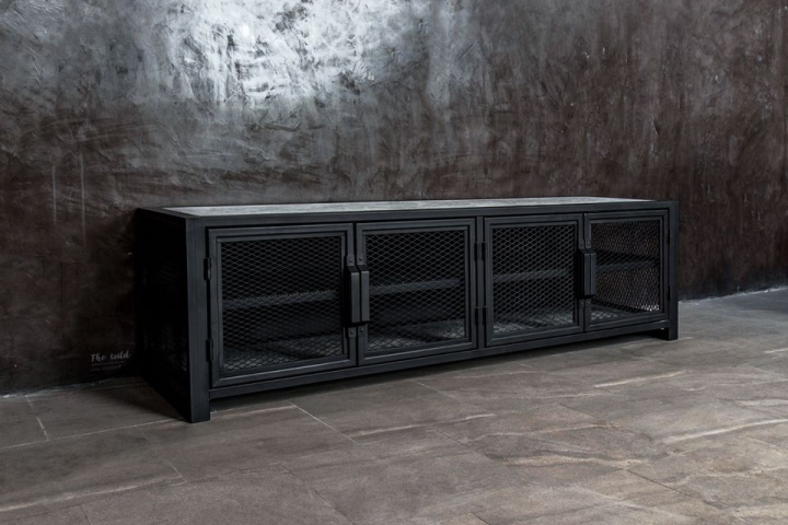 "Robbers" Industrial Table TV [ID:TV03-CC-01B] | Lazada.co.th