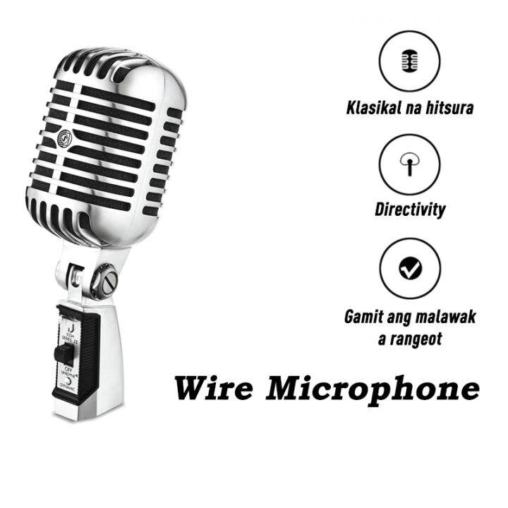 Classic Vocal Recording Retro Microphone KTV Stage Performance K Song ...
