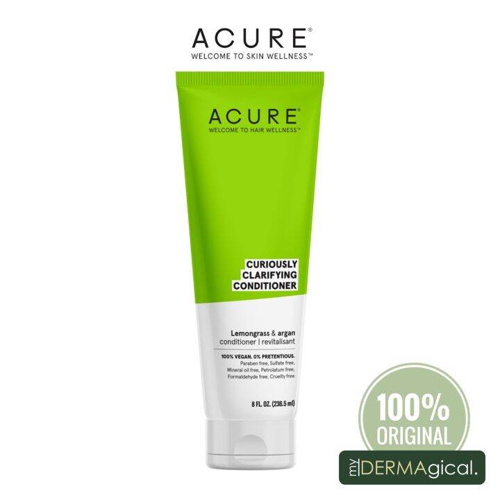 [Acure] Curiously Clarifying Conditioner 8 fl oz/236.5ml | Lazada