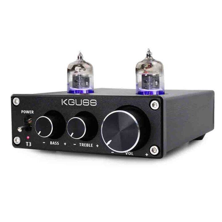 Kguss T3 Mini Preamp Tube Amplifier Buffer 6J1 Hifi Audio Preamplifier ...