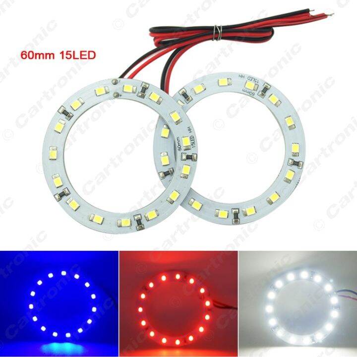 60mm 3528/1210-15LED Automobile Angel Eye Aperture LED Daylight Angel ...