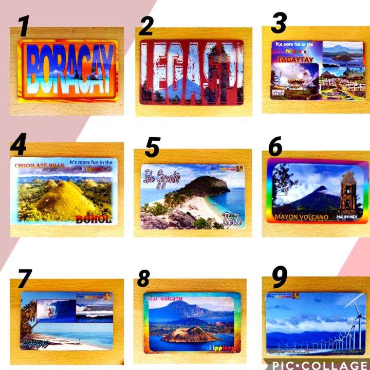 Philippine Tourist Spot Design Rubber Ref Magnet Souvenir ( Boracay ...