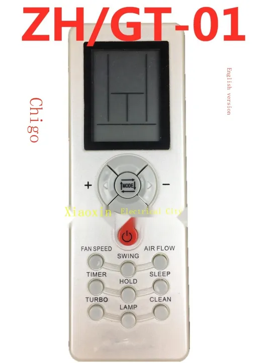 English version for Mitsubishi Chigo Sanling air conditioner remote ...