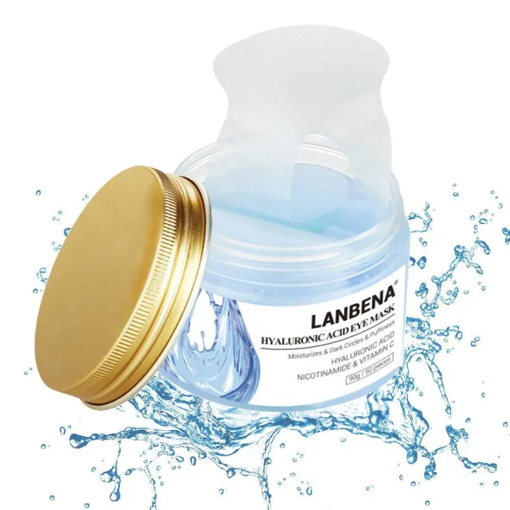Fashionline LANBENA 100% ORIGINAL Hyalurinic Acid Eye Mask Moisturizes ...