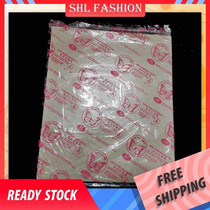 SHL 70/100pcs Brown Hawker Paper / Food Packaging Kraft Paper / Food ...