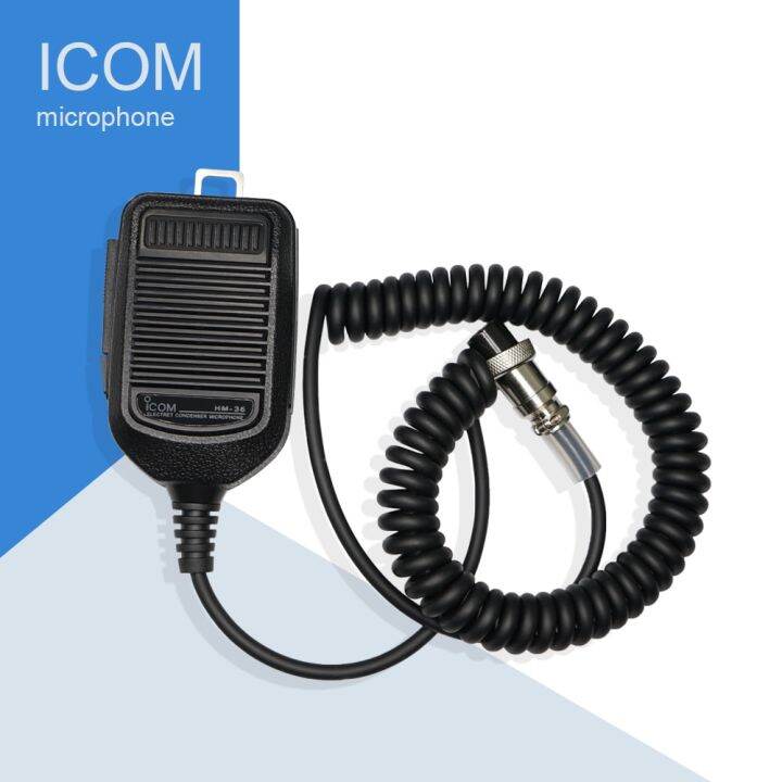 8 Pin Car Radio Microphone Speaker HM-36 Hand Mic For ICOM IC-718 IC ...