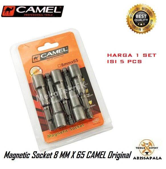 Mata Bor Roofing Mata Sok 1 Set 5 Pcs Magnetic Nut Socket Set 8 Mm Bata ...