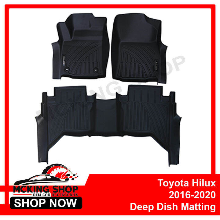 Toyota Hilux Revo 2016-2020 Deep Dish Matting | Lazada PH