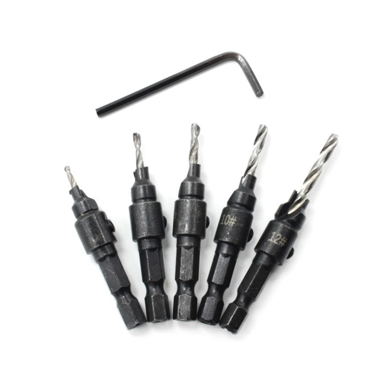 Woodworking chamfering countersunk head sinking screw drill hole opener ...