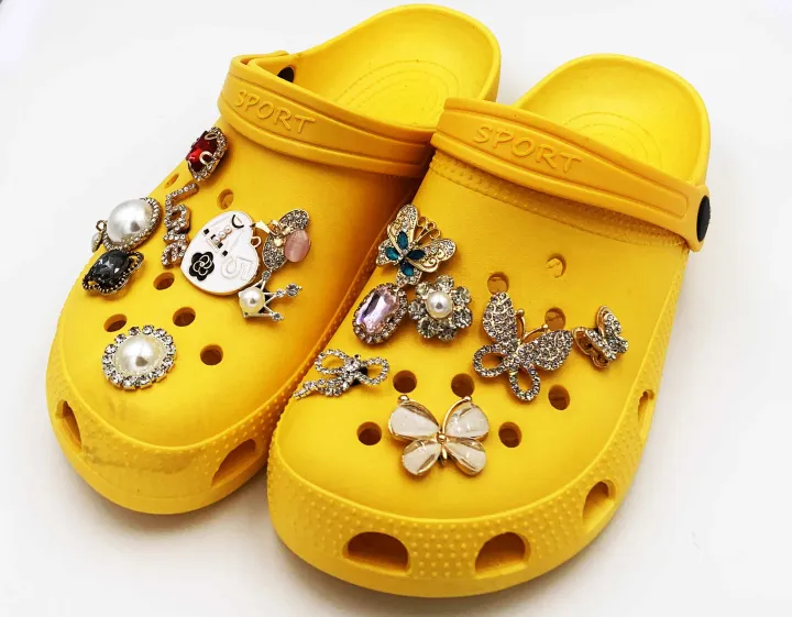 Metal diamond shimmering series1 shoe accessories Jibbitz Crocs Pins ...