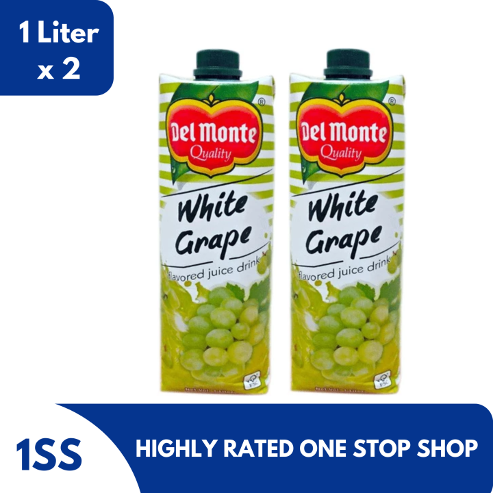 Del Monte White Grape Flavored Juice Drink, 1Liter set of 2 | Lazada PH