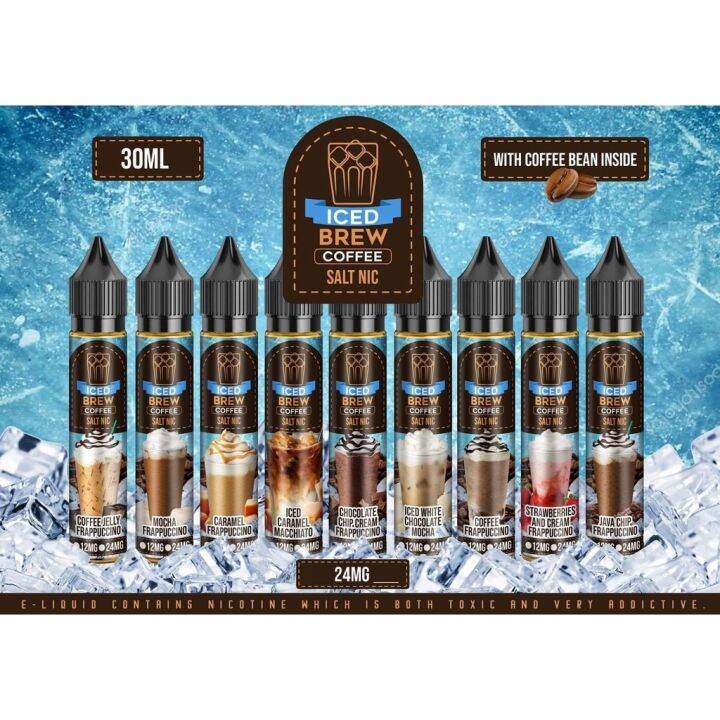 Iced Brew Salt Nic Mentholated 30ml 24mg | Lazada PH