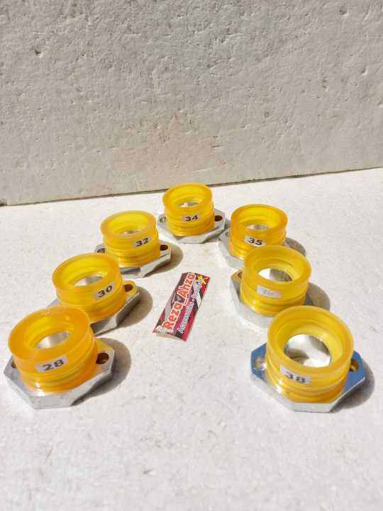 MANIPOL MANIFOLD INTEK INTAKE KARET TEFLON KARBU KARBULATOR PWK 28 30 32 34 35 36 38 PNP GL MP ...