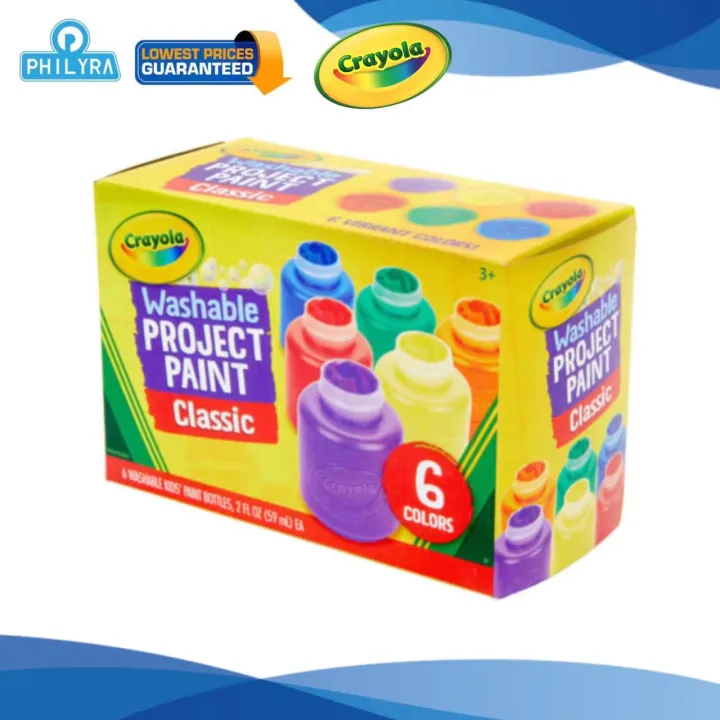PHILYRA COD CRAYOLA WASHABLE POSTER PAINT 6S | Lazada PH