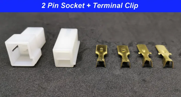 2pin Wire Electric Socket Terminal Clip for Connection Motor Car Lorry ...