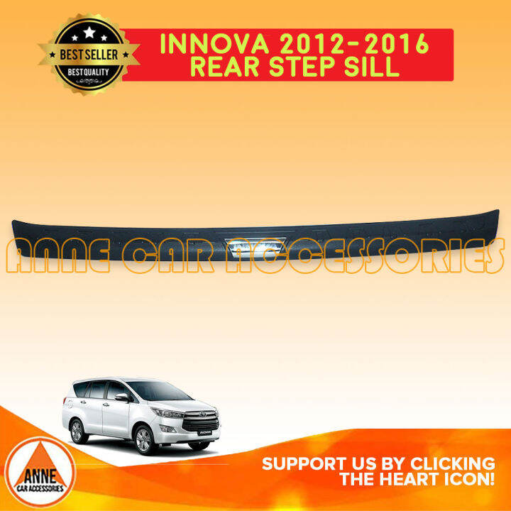 Rear Stepsill for Toyota Innova V G J E 2011 2012 2013 2014 2015 2016 ...