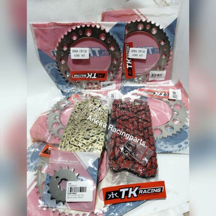 gir set crf TK Racing satu set 45 sampai 5t / gear set crf TK Racing ...