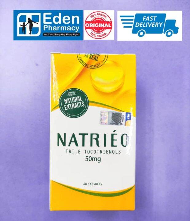 Natrieo Tri. E Tocotrienols 50/100mg Vitamin E ( 1 x 60's ) | Lazada