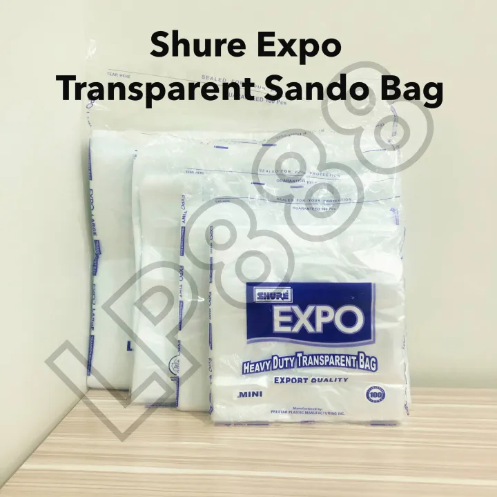 EXPO Transparent Plastic Sando Bag (CLEAR) | Lazada PH
